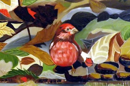 Roselin Pourpré par MICHEL JOSEPH RODRIGUE, Peinture | Artblr.