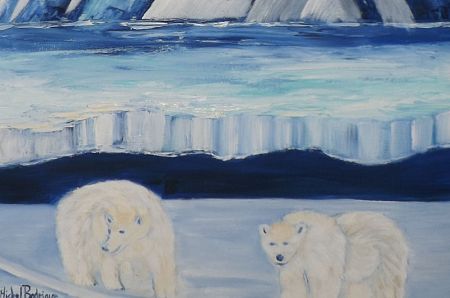 L'ours polaire. par MICHEL JOSEPH RODRIGUE, Peinture | Artblr.