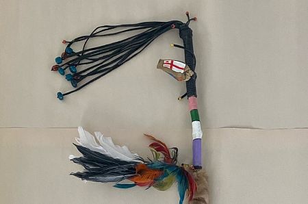 Bâton de la parole Amérindien par Denis Roucau, Sculpture | Artblr.