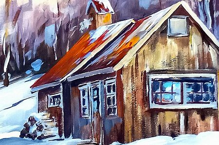 Du temps de nos ancêtres by France Beaudry, Painting | Artblr.