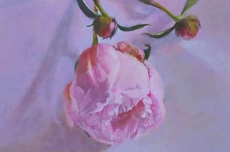 Peony by Lea Laboy, Painting | Artblr.