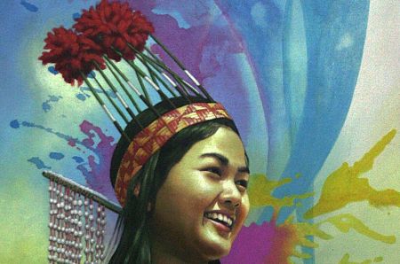 Mizo Girl in Traditional Dress by VLal Zawmkima, Painting | Artblr.