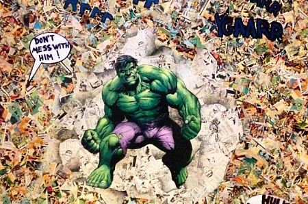 The Incredible Hulk par Delphine Mat, Collage | Artblr.