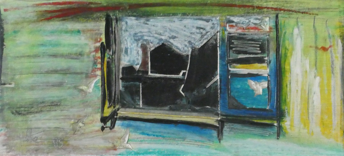 Fenêtre sur toits by Alain HALTER, Painting | Artblr.