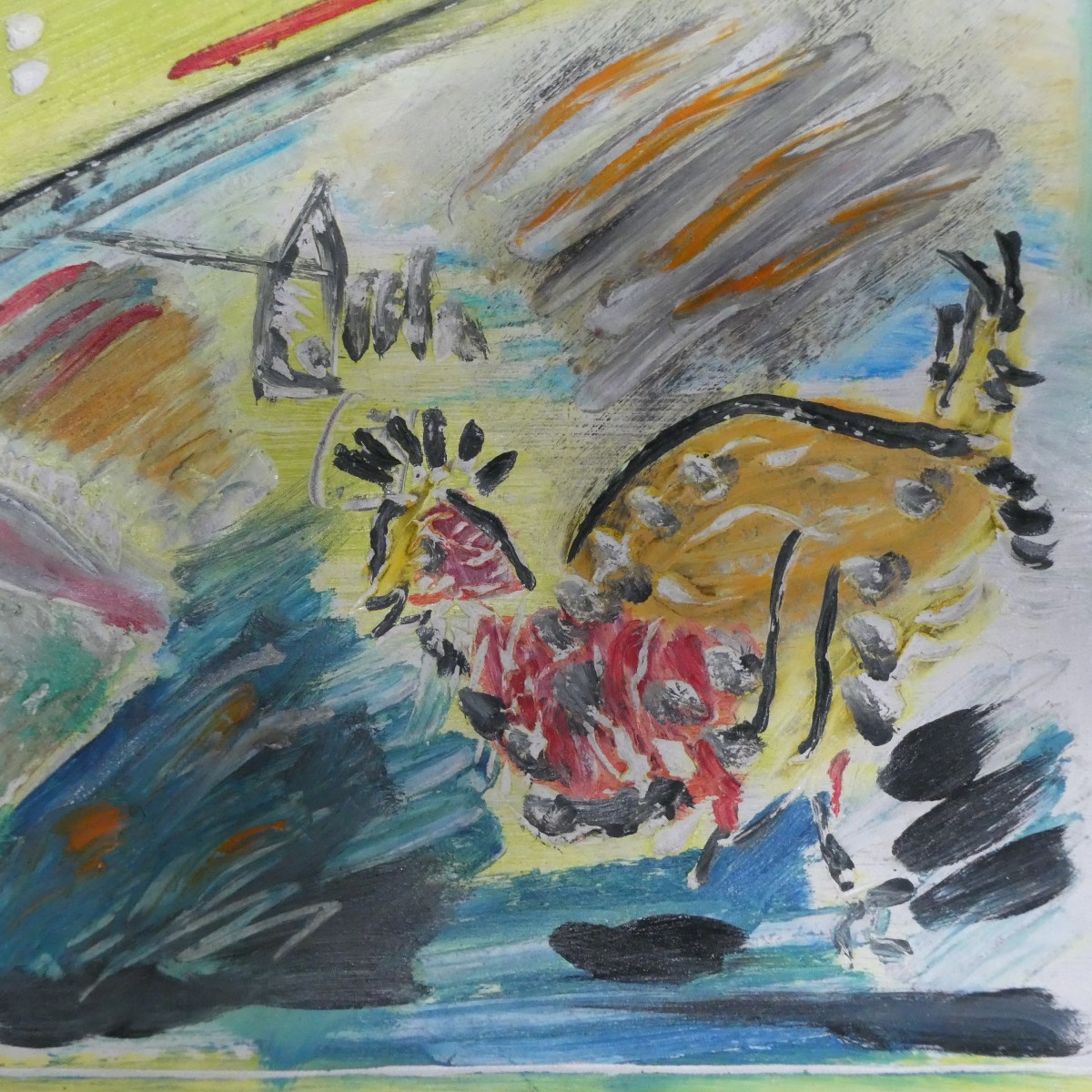 Nu coq by Alain HALTER, Painting | Artblr.